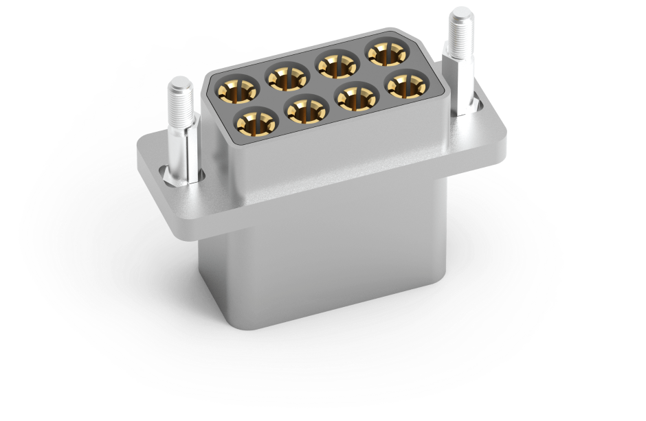 2 Row Straight Crimp Removable Connector Plug Rk23
