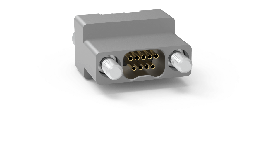Nano D Metal Board Mount Pth Vertical Receptacle With Turning