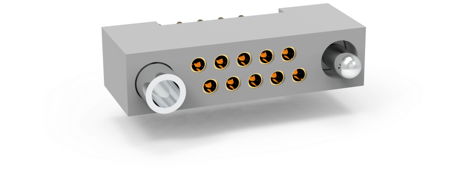 2 Row Right Angle Pth Pcb Connector Without Mounting Ears Receptacle